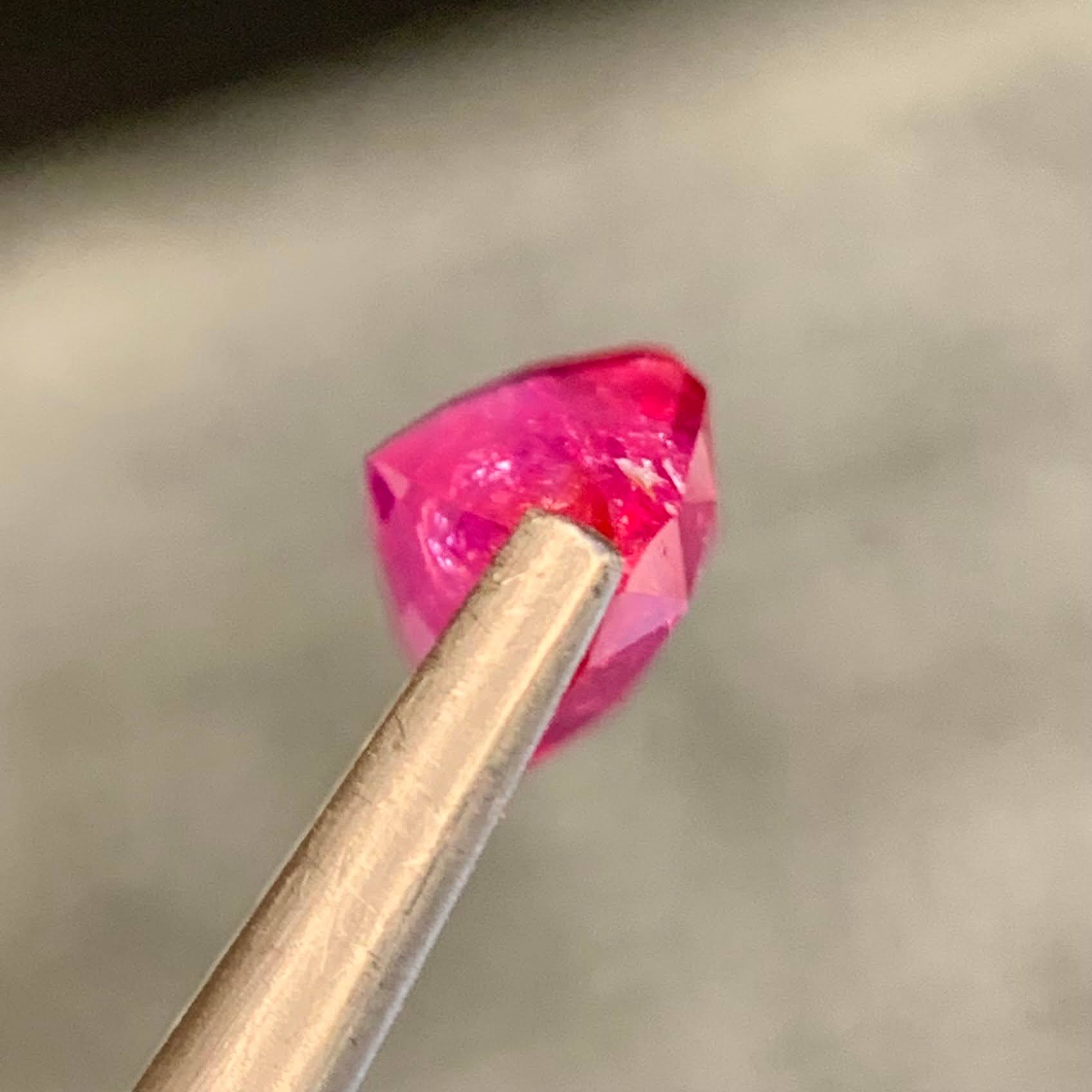 Buy 1.44ct Pinkish Red Ruby Pear | Mozambique Gemstone | Gandhara Gems