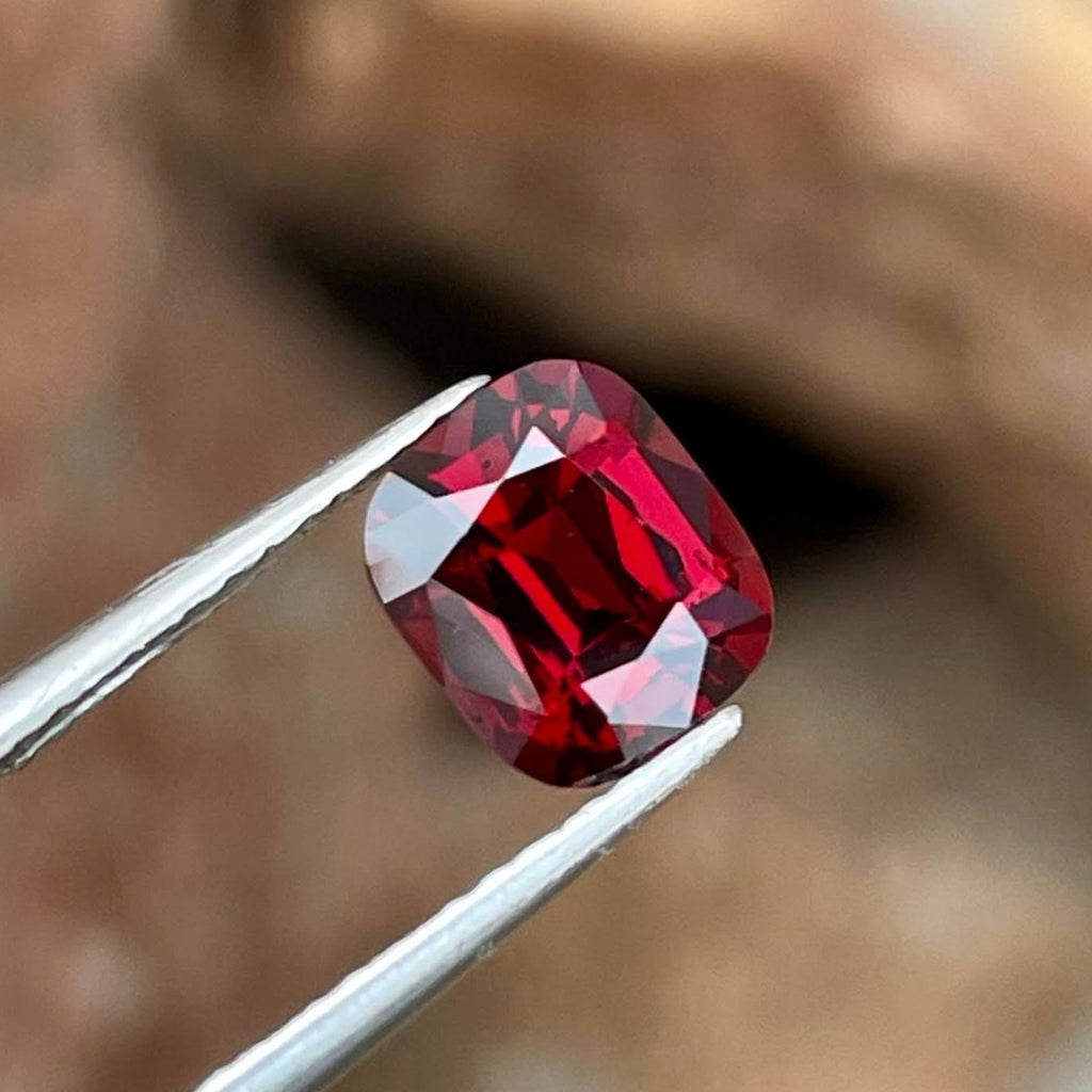 Buy 1.65 Carats Red Burmese Cushion Spinel | at GandharaGems | Gandhara ...