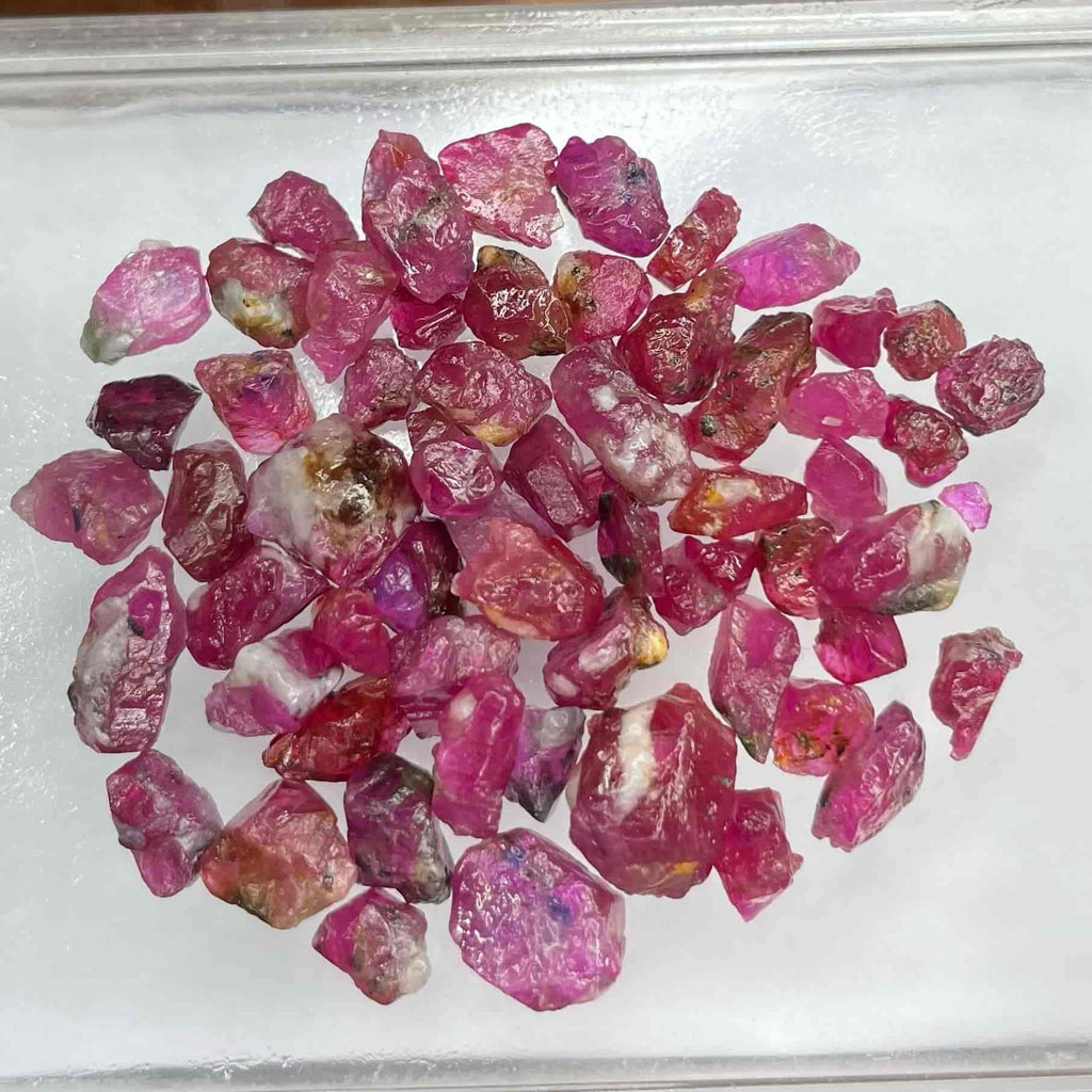 75 Carats Facet Rough Afghan Ruby Lot | Gandhara Gems