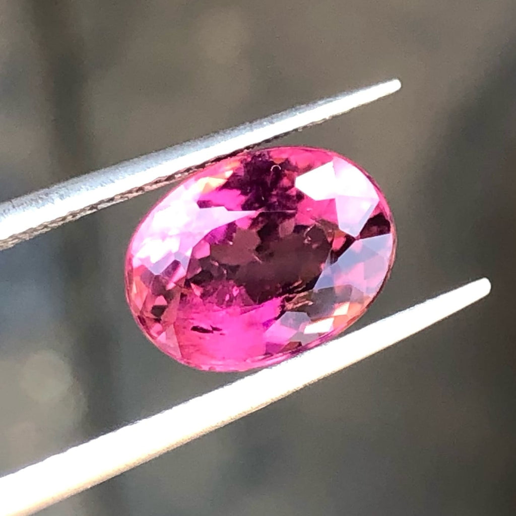 Faceted Hot Pink Rubellite Tourmaline | Gandhara Gems